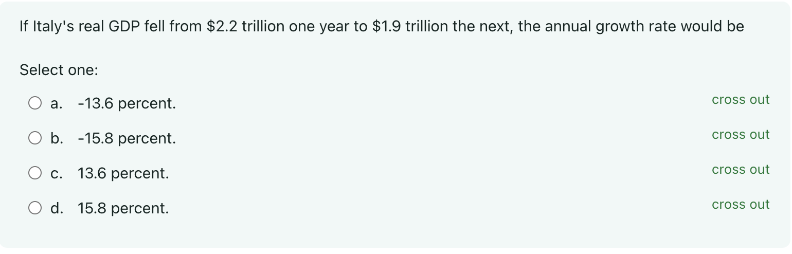 Solved One way to estimate GDP is toSelect one:a. ﻿measure | Chegg.com