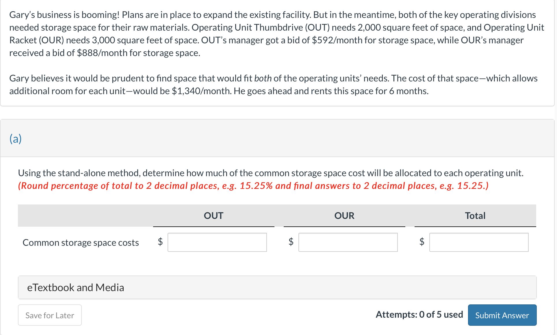 Solved Gary's business is booming! Plans are in place to | Chegg.com