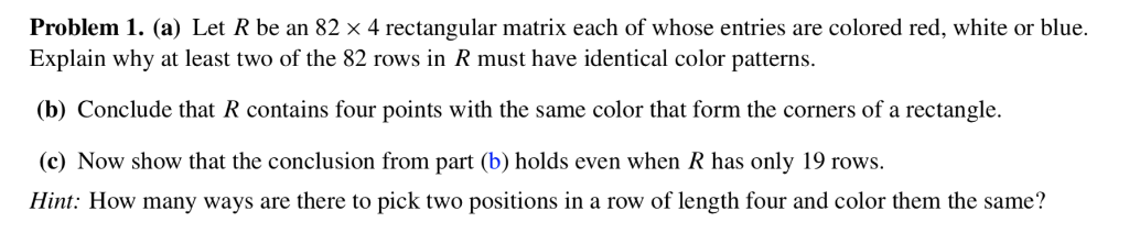 Solved Problem I. (a) Let R be an 82 × 4 rectangular matrix | Chegg.com