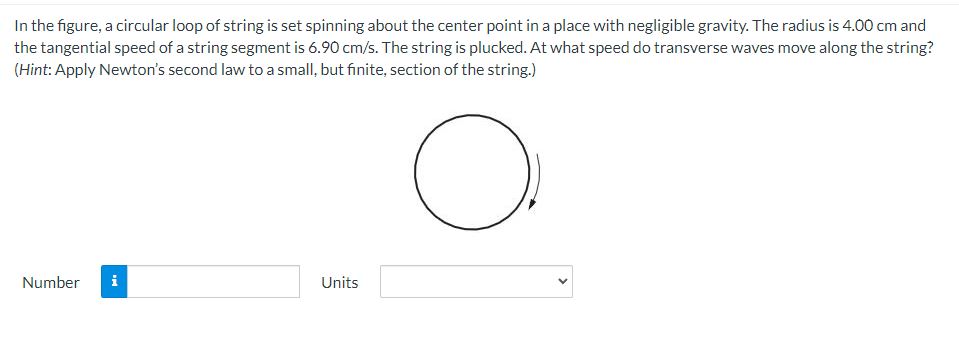 Solved In the figure, a circular loop of string is set | Chegg.com