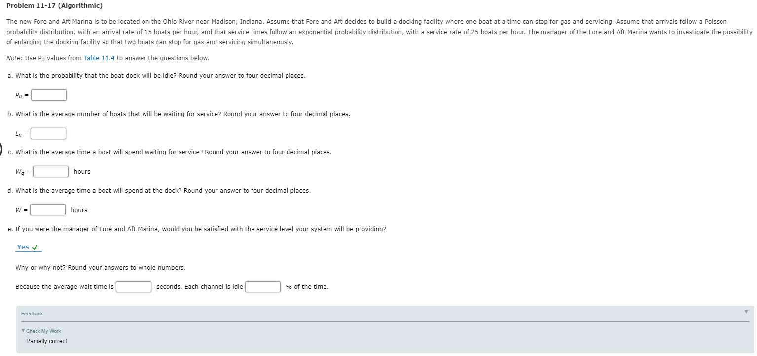 Solved Problem 11-17 (Algorithmic) The new Fore and Aft | Chegg.com