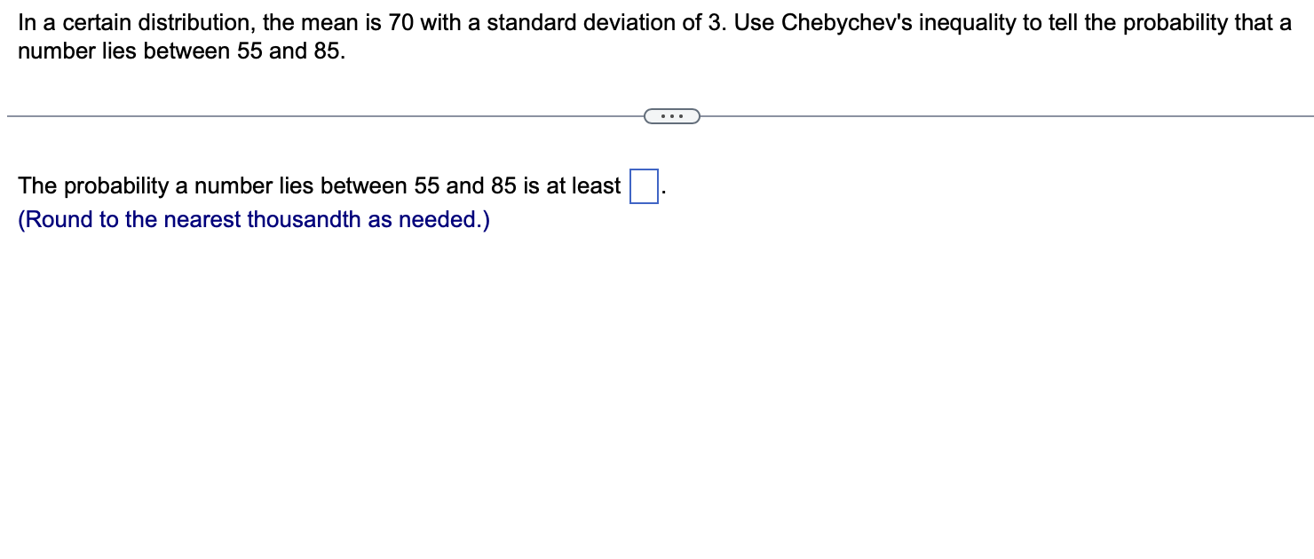 Solved In a certain distribution, the mean is 70 with a | Chegg.com