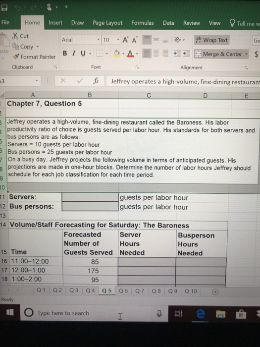 Solved File Insert Draw Page Layout Formulas Data Review | Chegg.com