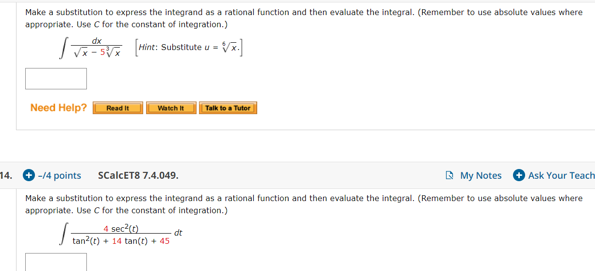Solved Make a substitution to express the integrand as a | Chegg.com