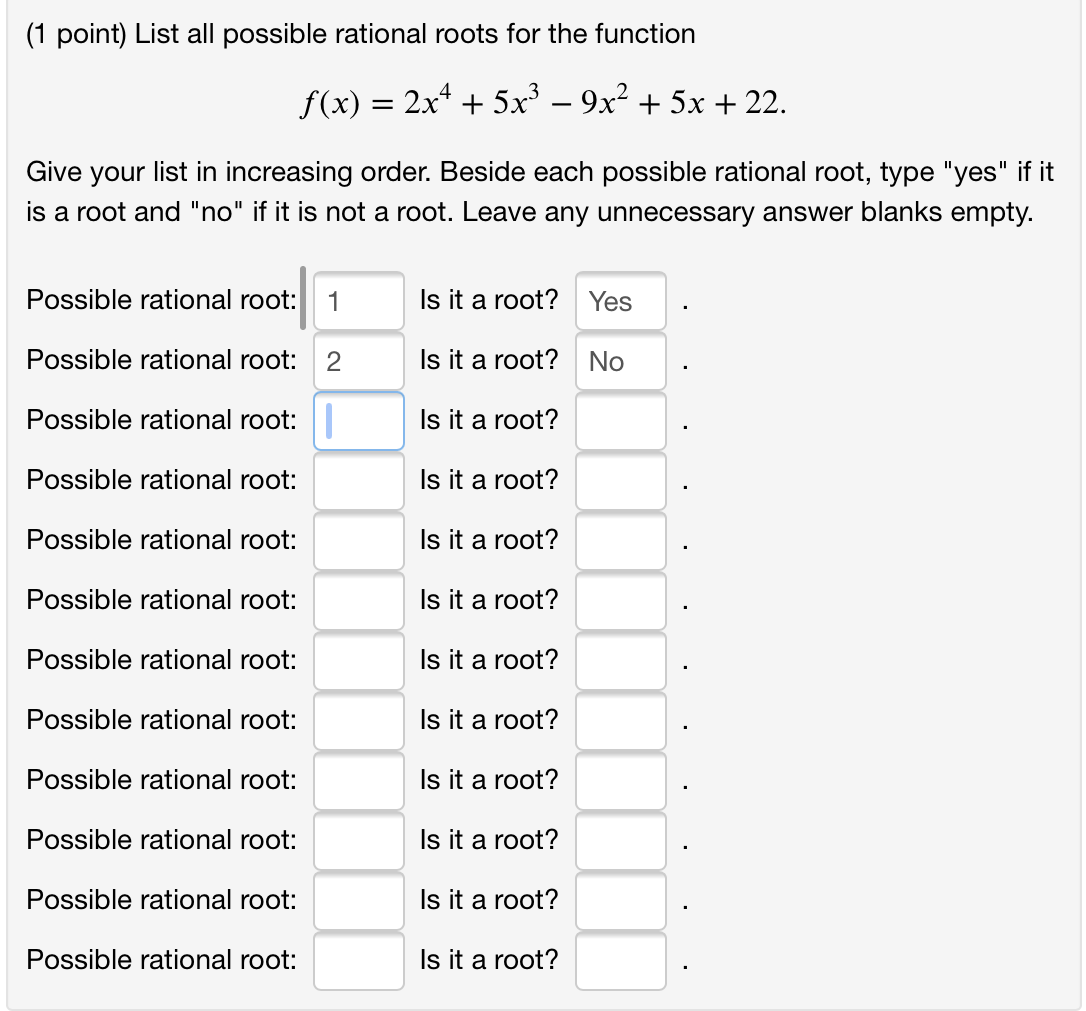 solved-1-point-list-all-possible-rational-roots-for-the-chegg