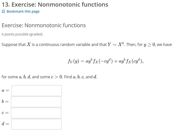 Solved 13. Exercise: Nonmonotonic functions A Bookmark this | Chegg.com