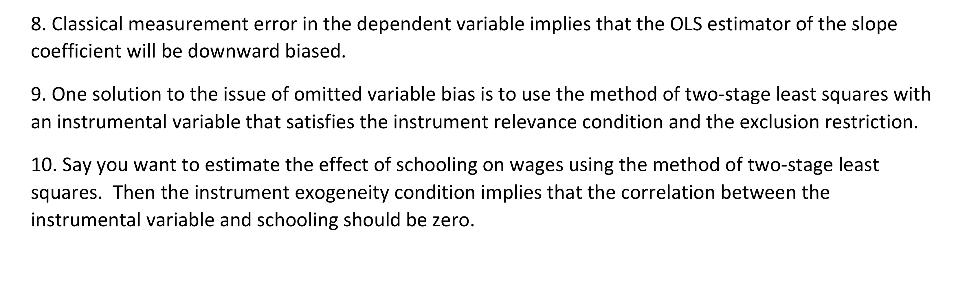 Solved 8. Classical measurement error in the dependent | Chegg.com