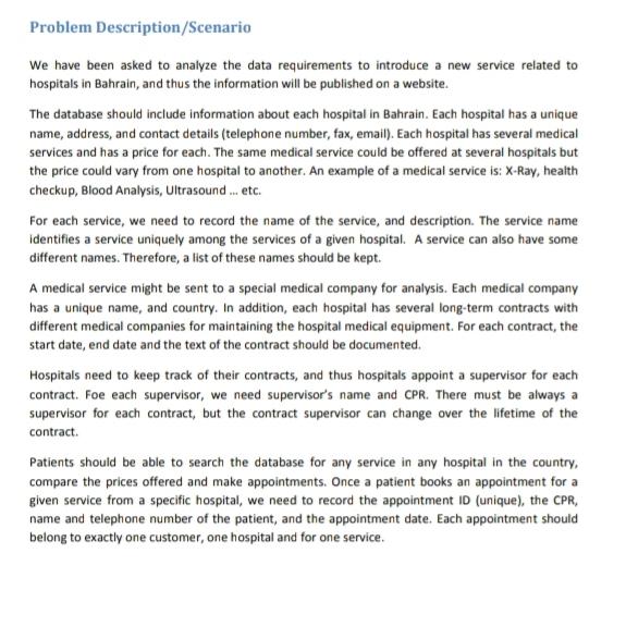 Solved Restaurants Database Problem Description/Scenario A | Chegg.com