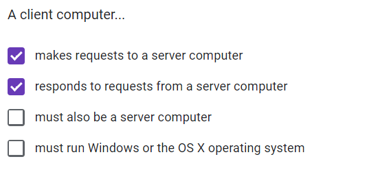 Solved A client computer... makes requests to a server | Chegg.com