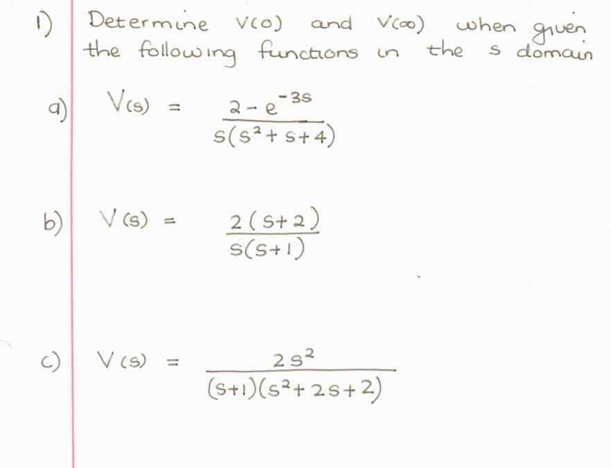 Solved Determine vool and the following functions cool when | Chegg.com