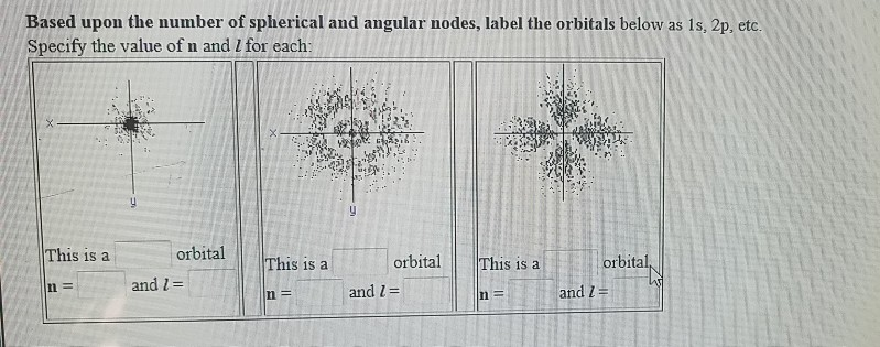Solved Based upon the number of spherical and angular nodes, | Chegg.com