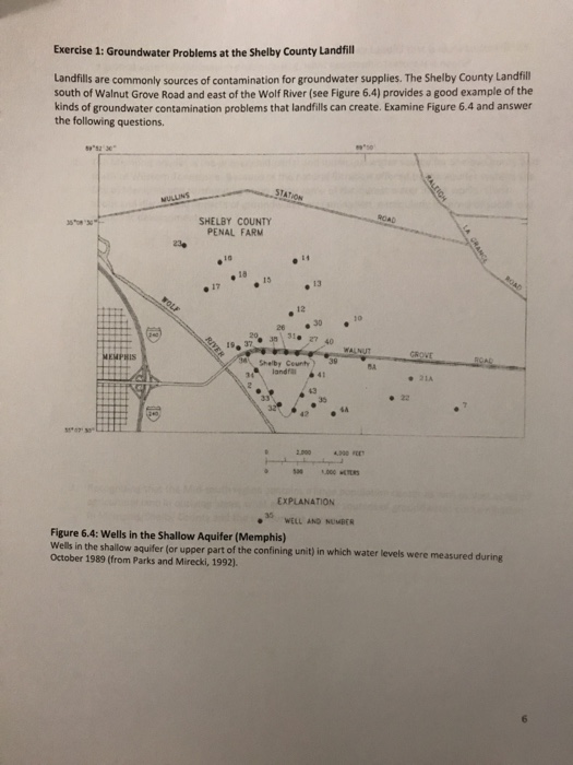 Solved Lab 6 Groundwater Introduction Groundwater is a | Chegg.com
