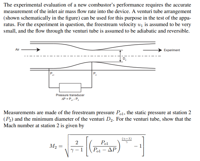 Solved The experimental evaluation of a new combustor's | Chegg.com