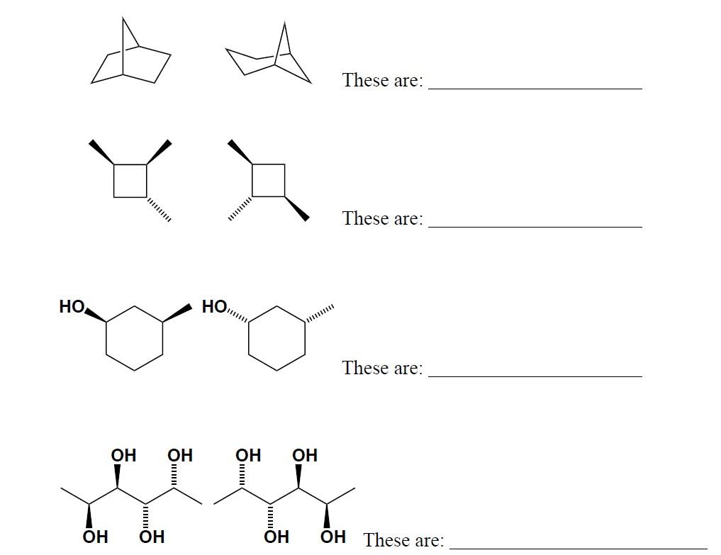 Solved What is the relationship between the compounds for | Chegg.com
