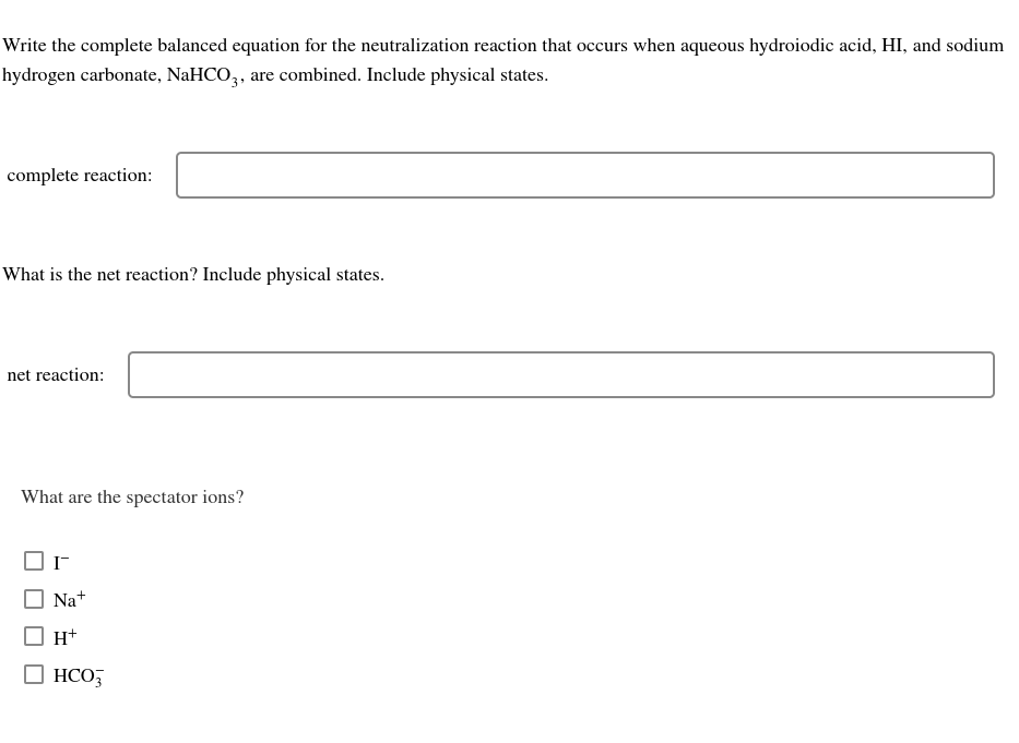 Solved Write the complete balanced equation for the | Chegg.com