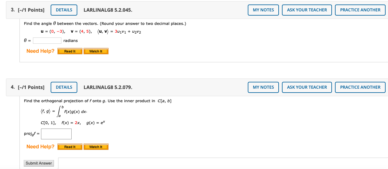 Solved 2. [-12 Points] DETAILS LARLINALG8 5.3.027. MY NOTES | Chegg.com