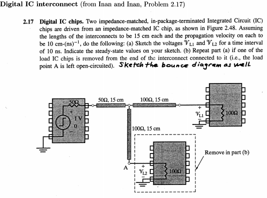 Solved Digital IC interconnect (from Inan and Inan, Problem | Chegg.com Solved Digital IC interconnect (from Inan and Inan, Problem | Chegg.com