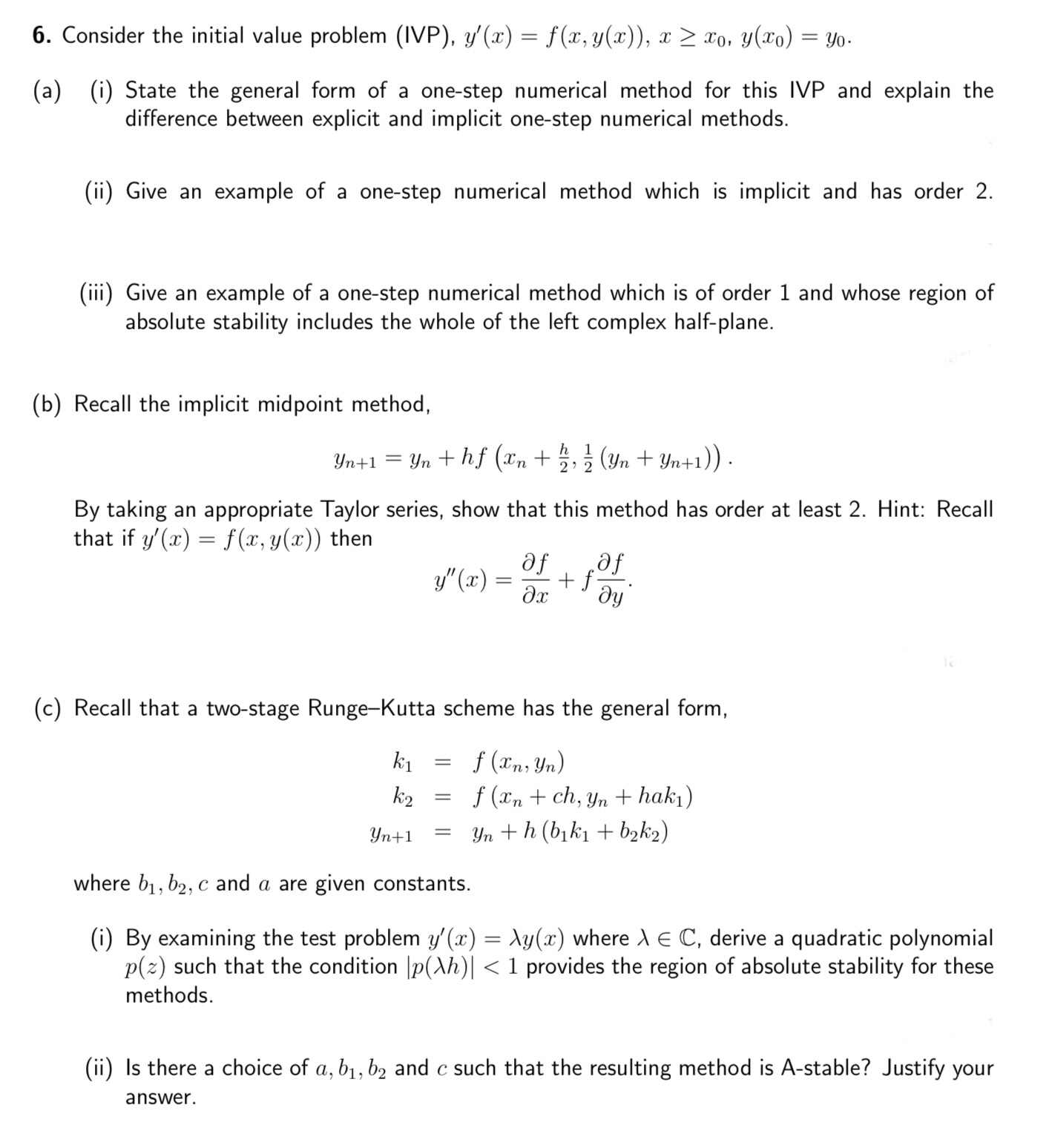 Solved 6. Consider the initial value problem (IVP), | Chegg.com
