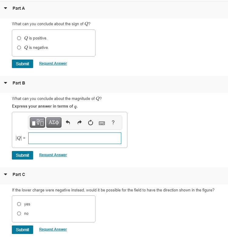 Solved Figure 1 of 1Two point charges Q and +q (where q is | Chegg.com