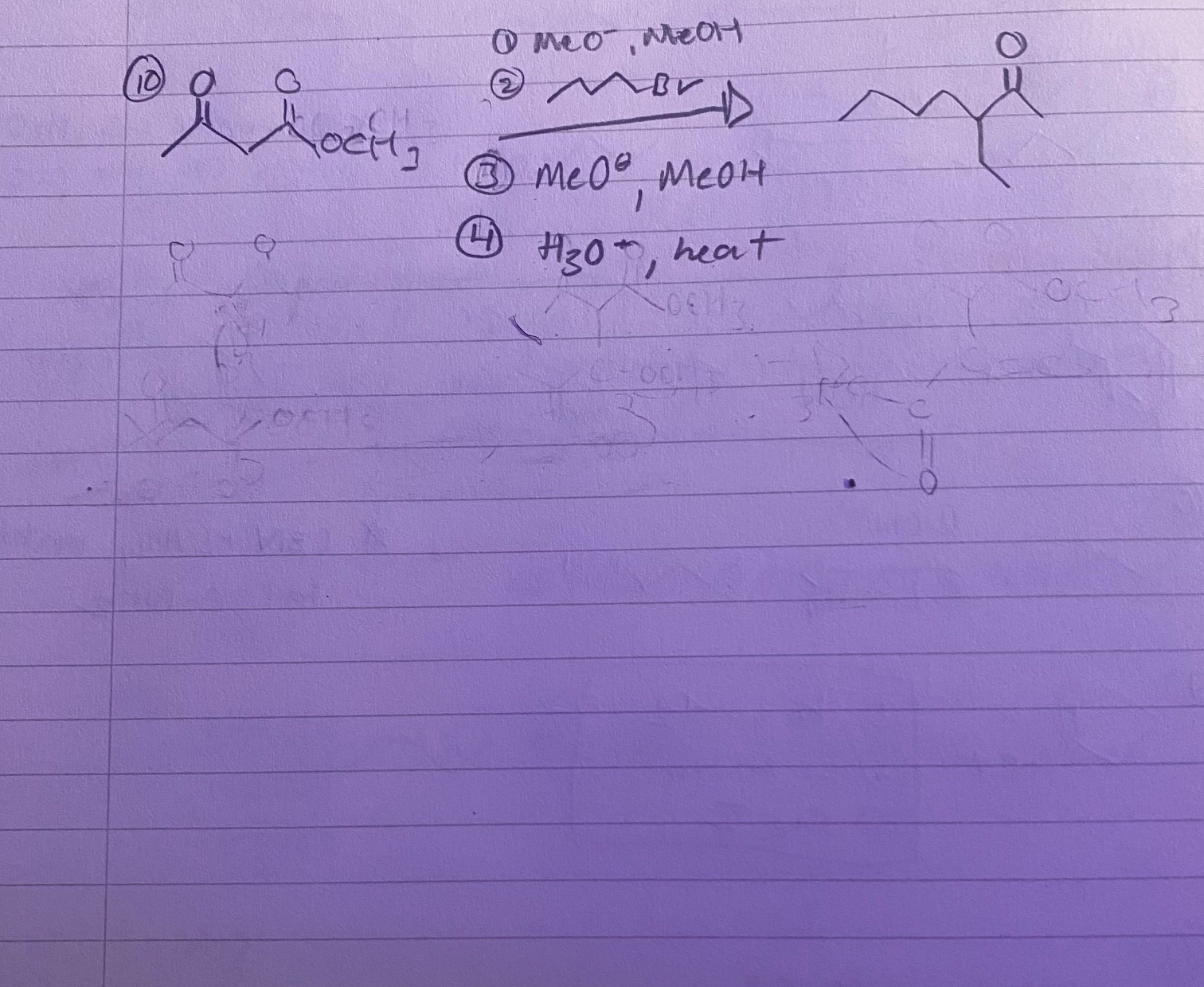 Solved Q) MeO-, MeOH (2) ∼Br (3) MeO∘MeOH | Chegg.com