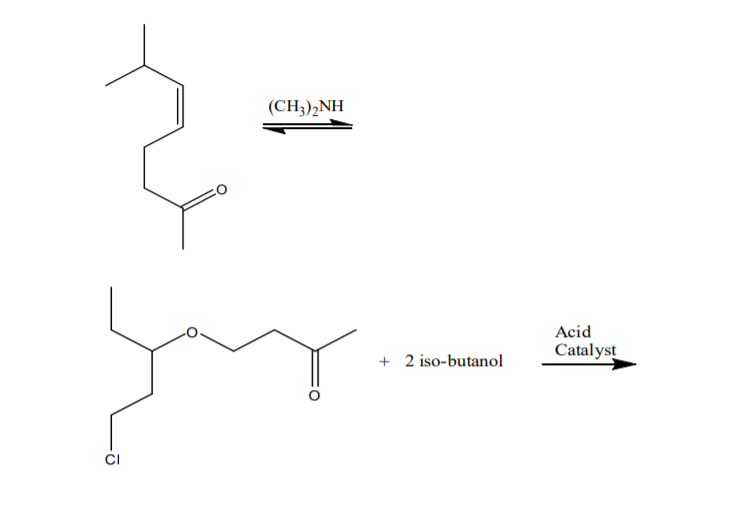 Solved (CH3)2NH Acid Catalyst + 2 iso-butanol CI | Chegg.com