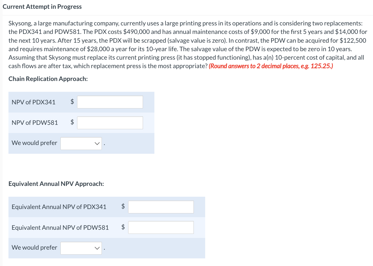 Solved Skysong, a large manufacturing company, currently | Chegg.com