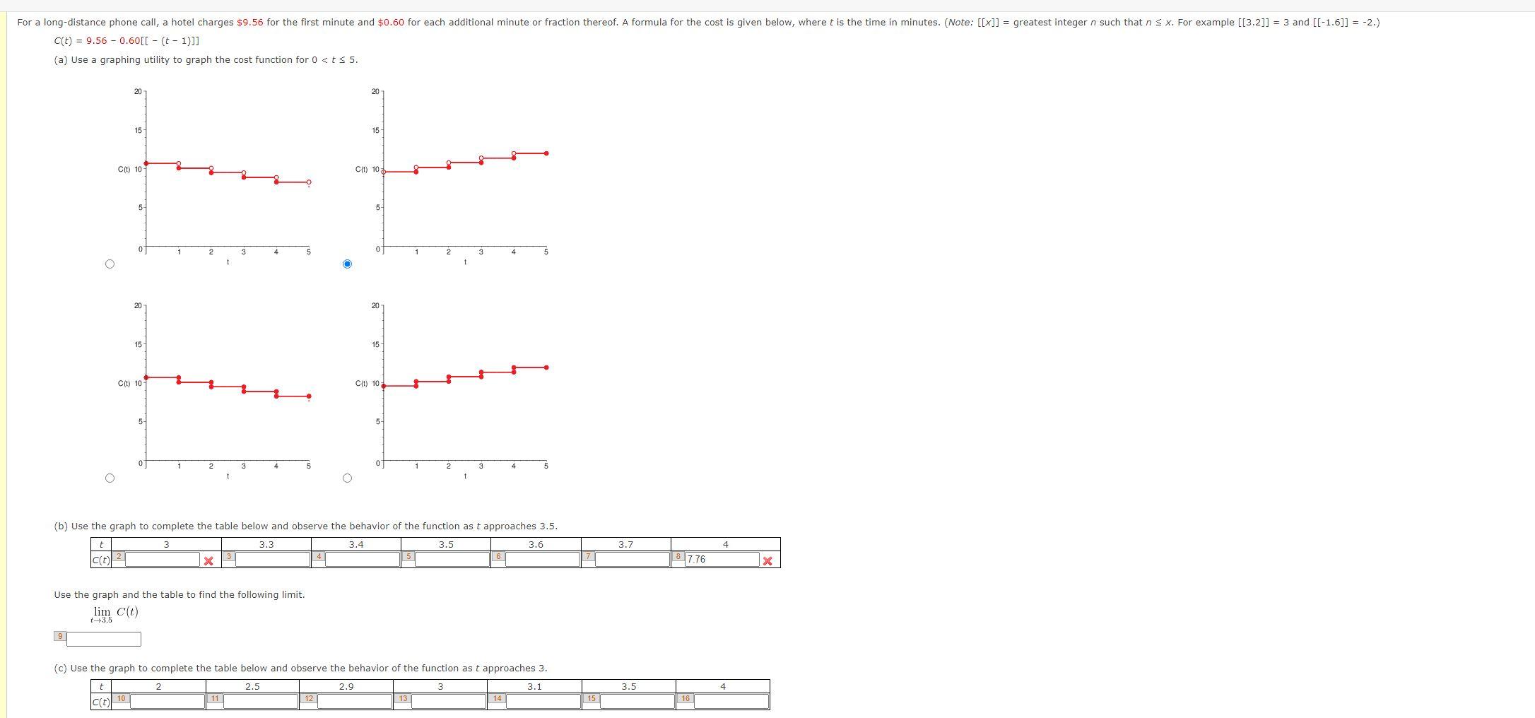 Solved For a long-distance phone call, a hotel charges $9.56 | Chegg.com