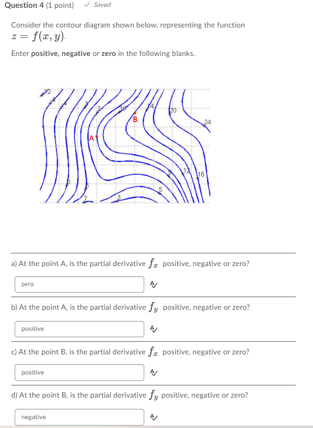 Solved Question 4 (1 point) Saved Consider the contour | Chegg.com