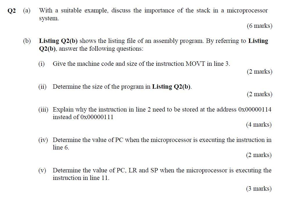 Solved Q2 (a) With a suitable example, discuss the | Chegg.com