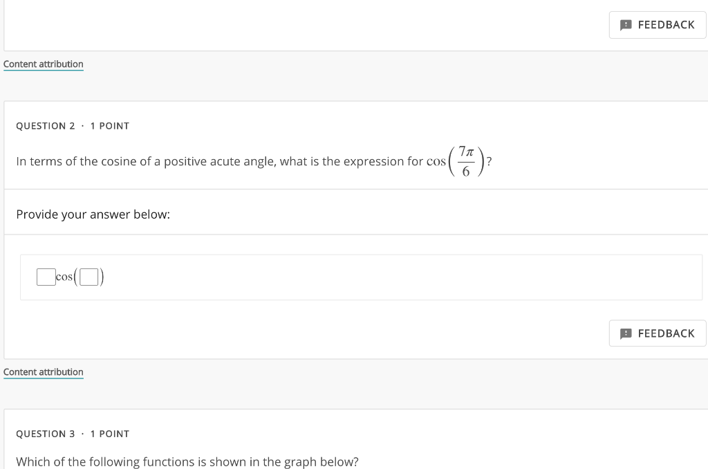 Solved ! FEEDBACK Content attribution QUESTION 2.1 POINT 71 | Chegg.com