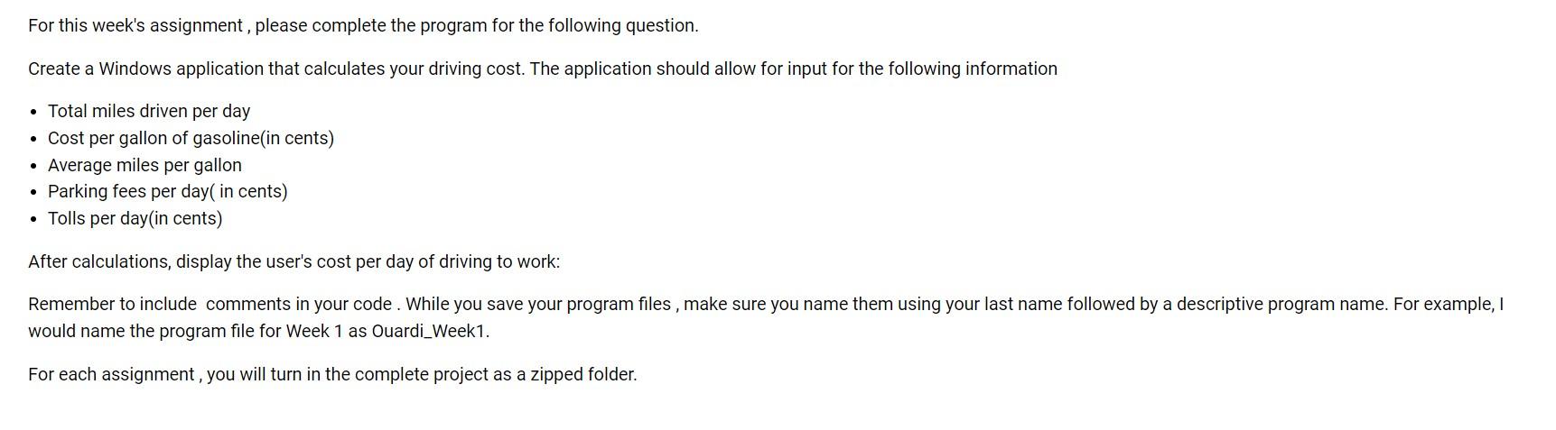 Solved For this week's assignment, please complete the | Chegg.com