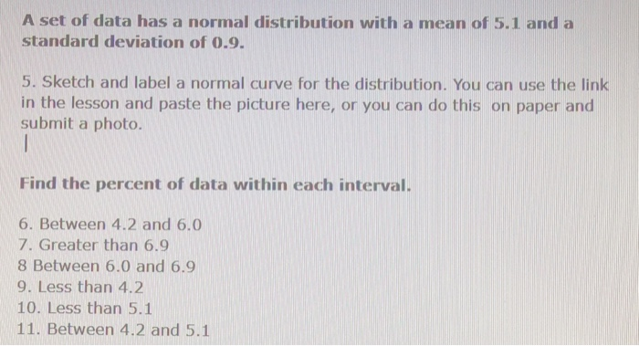 Solved A set of data has a normal distribution with a mean | Chegg.com