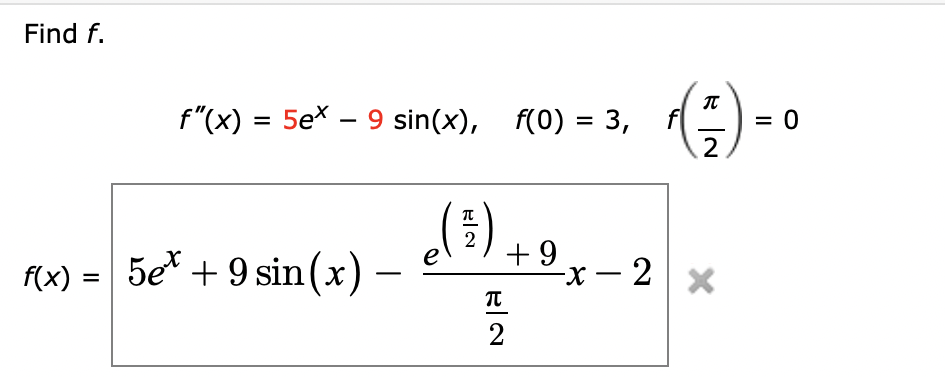 Solved Find f. | Chegg.com
