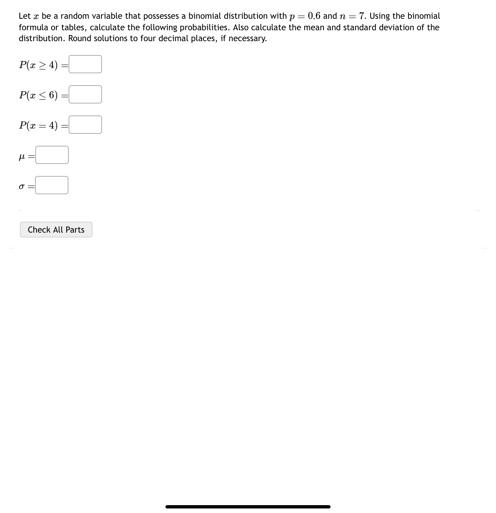 Solved Let X Be A Random Variable That Possesses A Binomial 