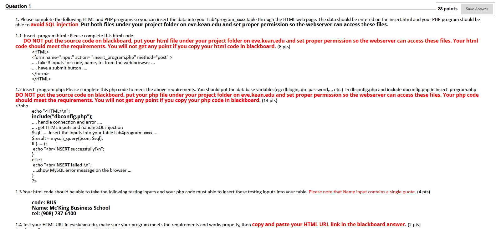 Solved Question 1 28 points Save Answer 1. Please complete | Chegg.com