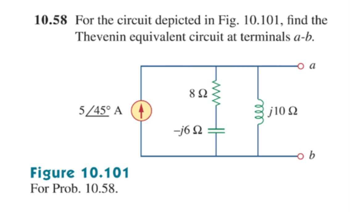 Solved 10.58 For the circuit depicted in Fig. 10.101, find | Chegg.com
