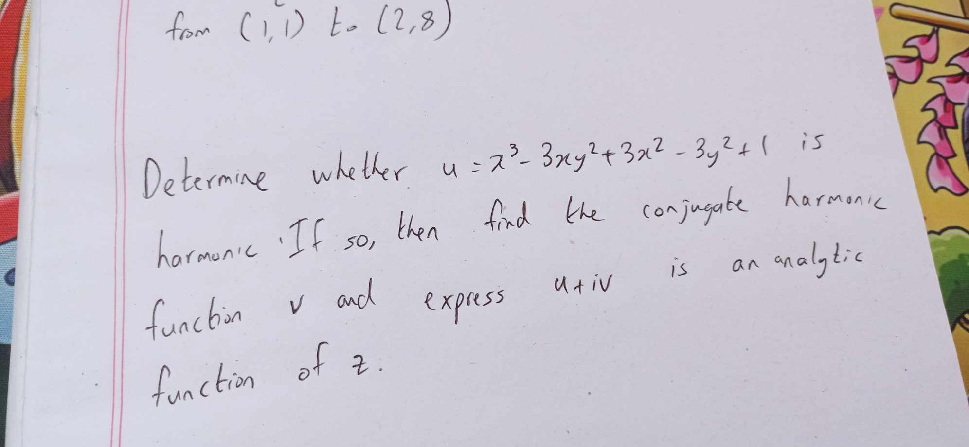 Solved from (1,1) to (2,8) Determine whether | Chegg.com