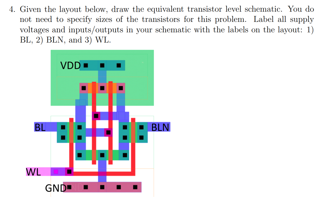 Solved Problem 3: Draw A Transistor Level Schematic That, 58% OFF Solved Problem 3: Draw A Transistor Level Schematic That, 58% OFF
