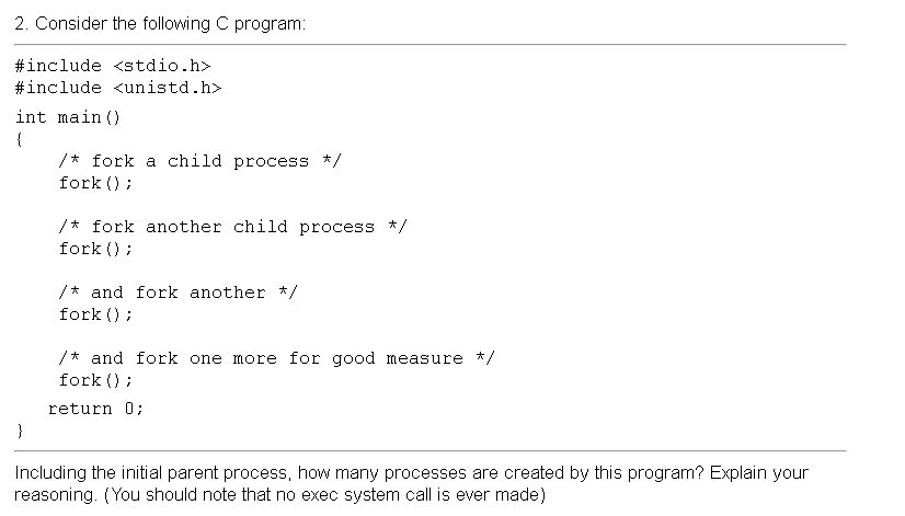 Solved 2. Consider the following C program: \#include | Chegg.com Solved 2. Consider the following C program: \#include | Chegg.com
