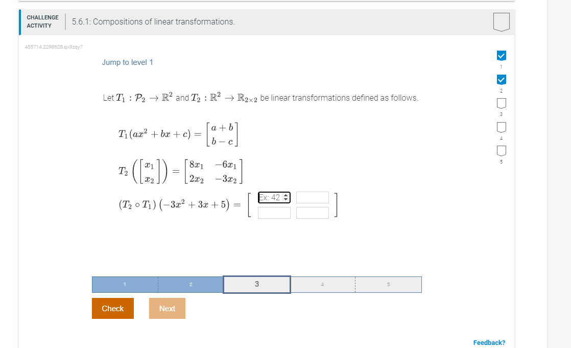 Solved Jump to level 1 Let T1:P2→R2 and T2:R2→R2×2 be linear | Chegg.com