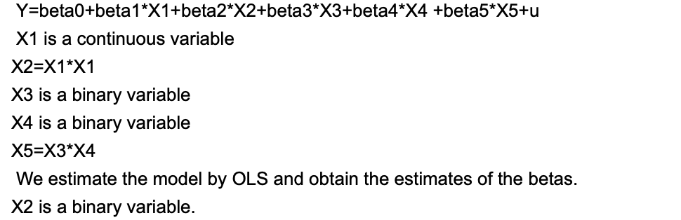 Solved X1 is a continuous variable X2=X1∗×1 X3 is a binary | Chegg.com
