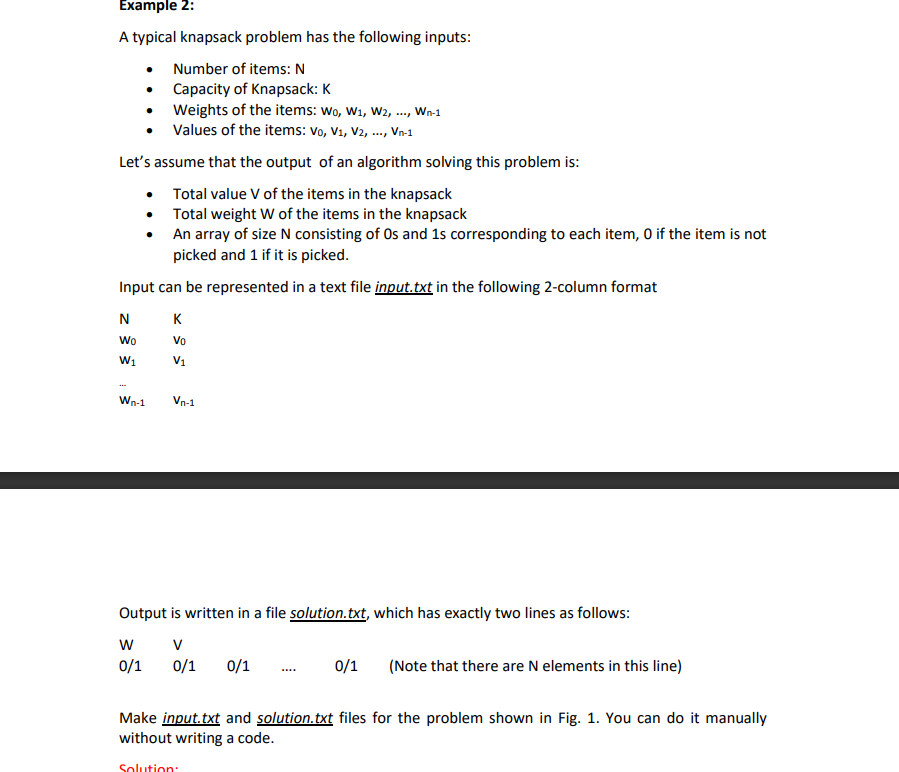 Solved - Values of the items: v0,v1,v2,…,vn−1 Let's assume | Chegg.com