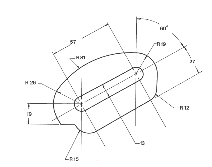 Solved how do I draw this in mm on AutoCAD? Please give good | Chegg.com