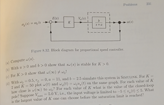 Problem 12 Proportional Speed Control of a DC Motor | Chegg.com