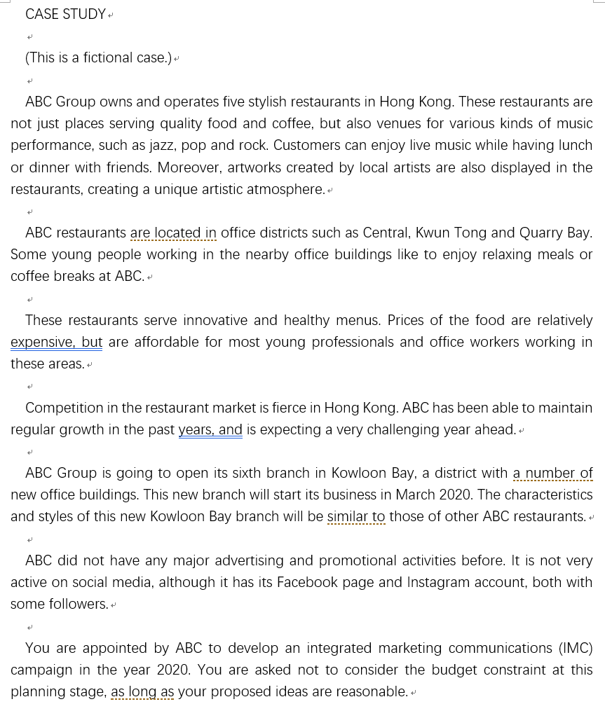 Solved CASE STUDY (This is a fictional case.) ABC Group owns | Chegg.com