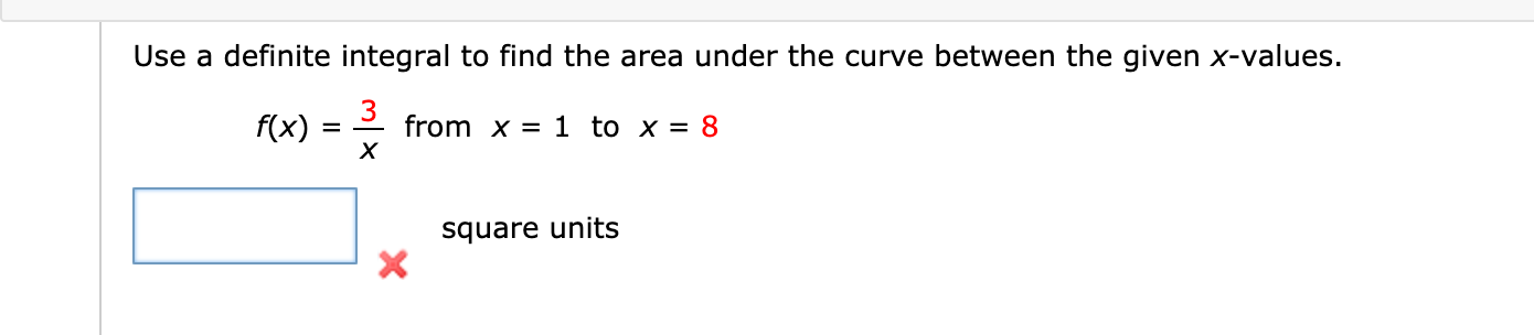Solved Use a definite integral to find the area under the | Chegg.com
