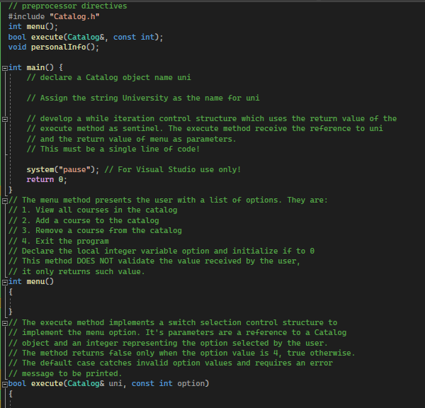 Solved In C++ I have the code mostly finished but I need | Chegg.com