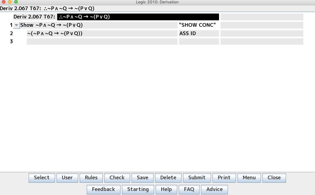 Solved USING LOGIC 2010: DERIV 2.067 T67 Solving | Chegg.com