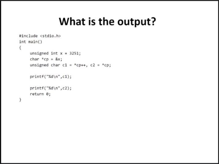 Solved What is the output? | Chegg.com