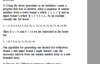 Solved 2) Using the above procedure as an initializer, | Chegg.com